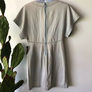 Express | Dresses | Nwt Express Chambray V Neck Mini Dress 4 | Poshmark
